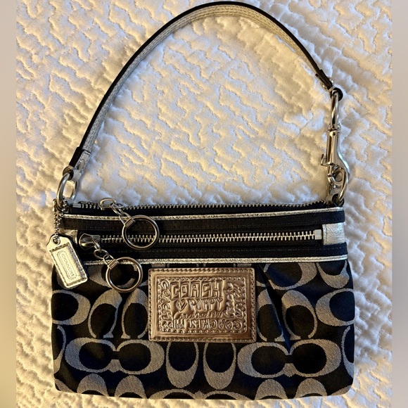 Coach | Bags | Coach Poppy Signature Monogram 2 Zip Bag Est 941 Y2k ...